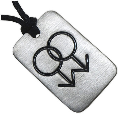Double Male Symbol Gay Pendant – Pewter Gay Necklace | Pride Accessories